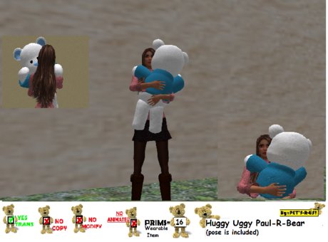 Second Life Marketplace - Big Huggy Uggy Paul-R-bear